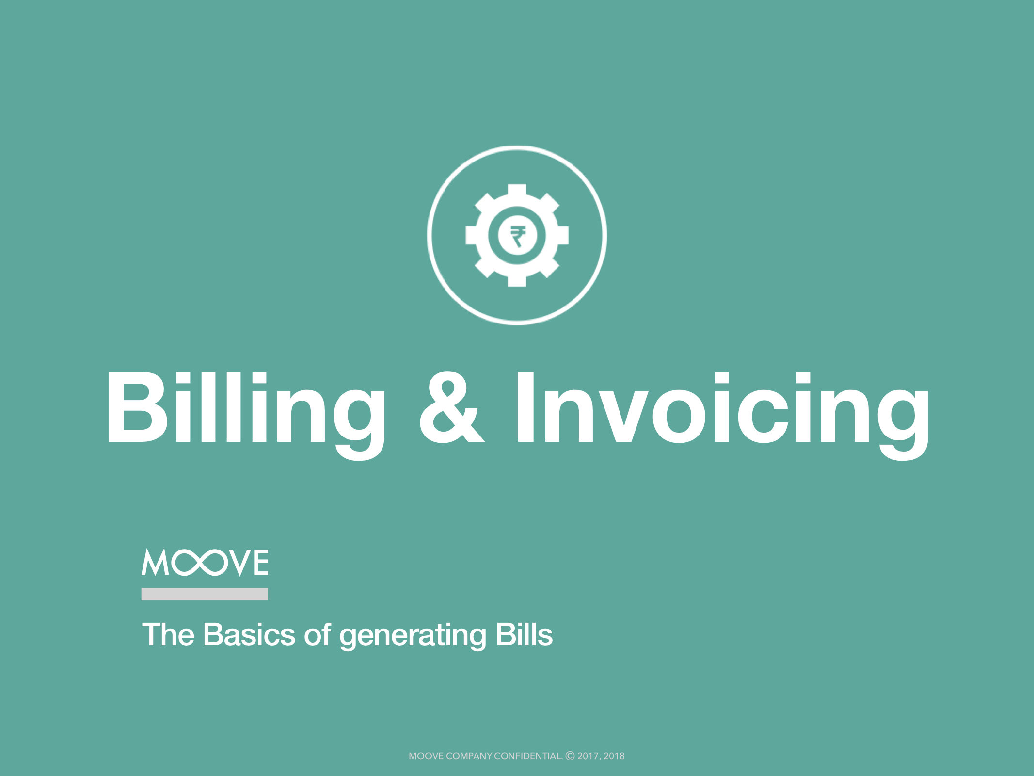 Billing And Invoicing MOOVE Network For Integrated Mobility Billing And Invoicing MOOVE Network For Integrated Mobility